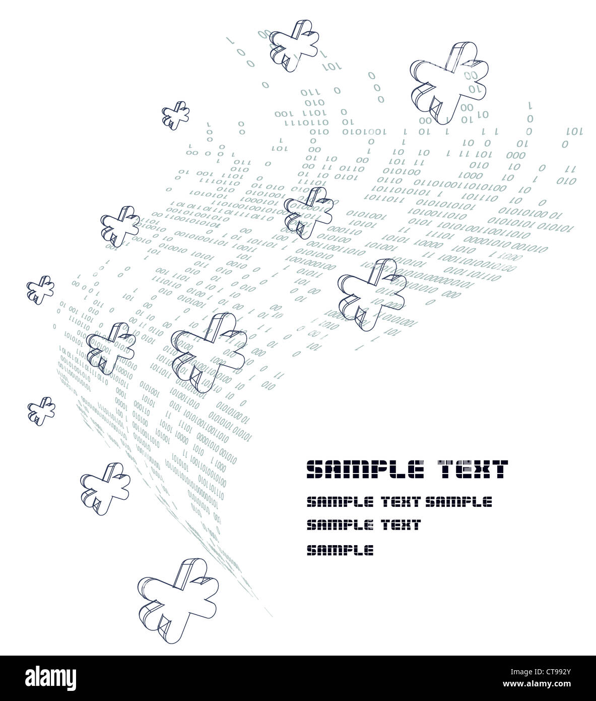 abstract illustration of a high tech background Stock Photo - Alamy