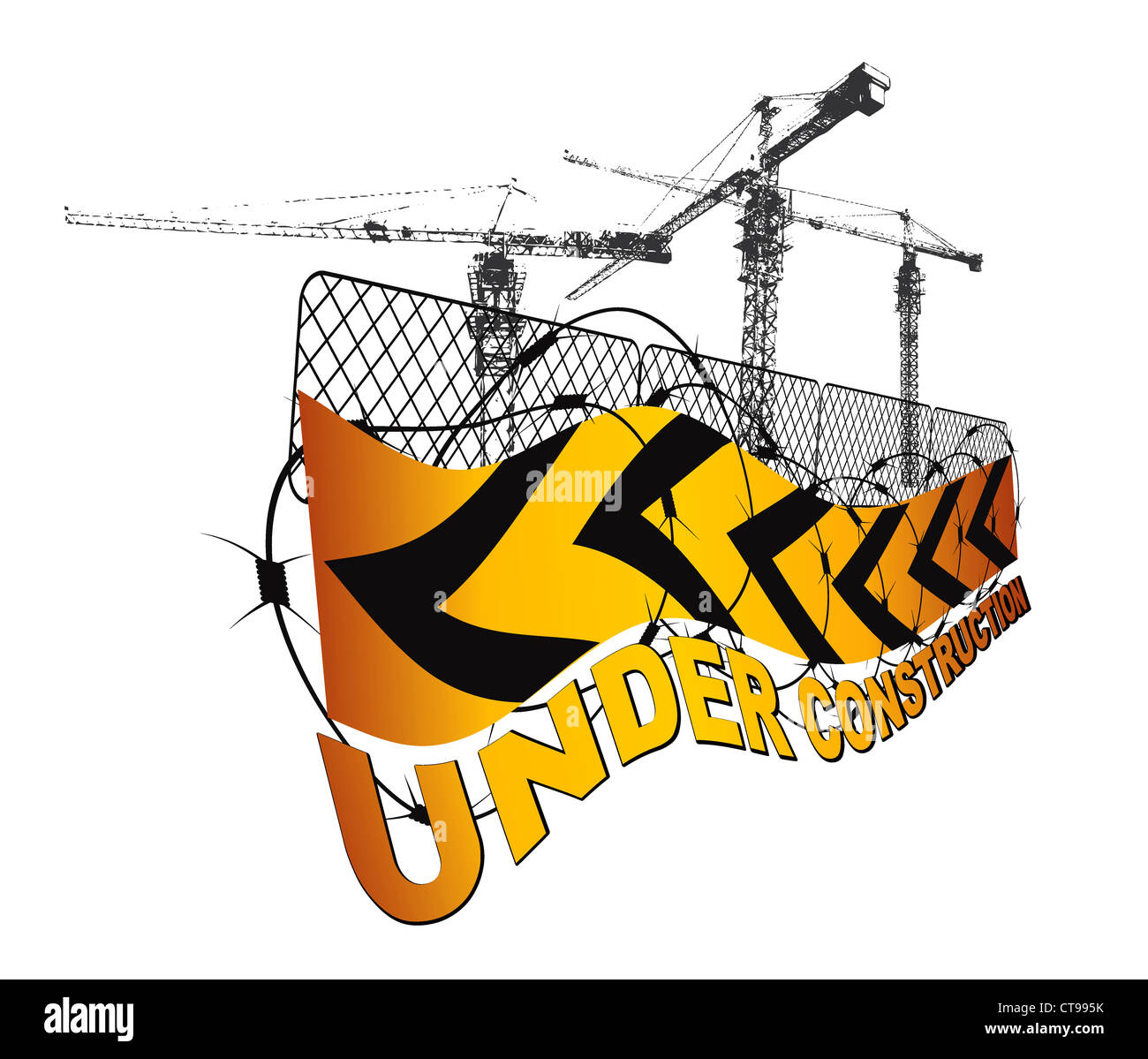 vector under construction sign Stock Photo - Alamy