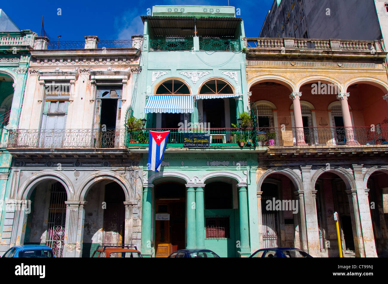 Colonial Buildings, La Havana, Cuba Stock Photo - Alamy