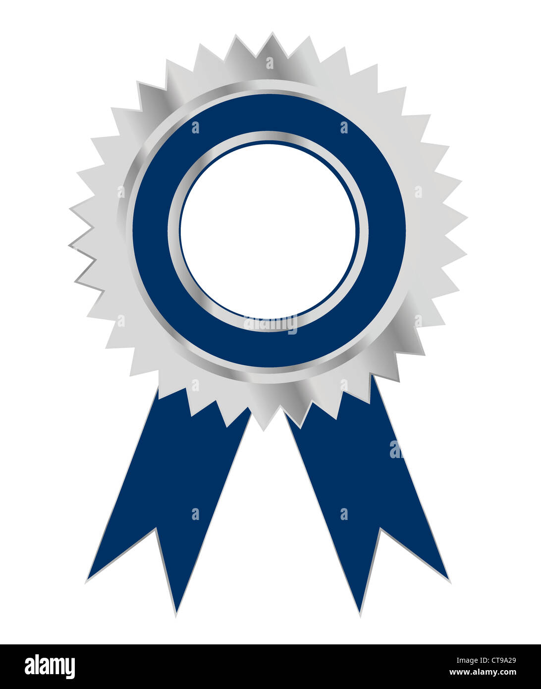 vintage illustration of a beautiful medal with ribbon Stock Photo - Alamy