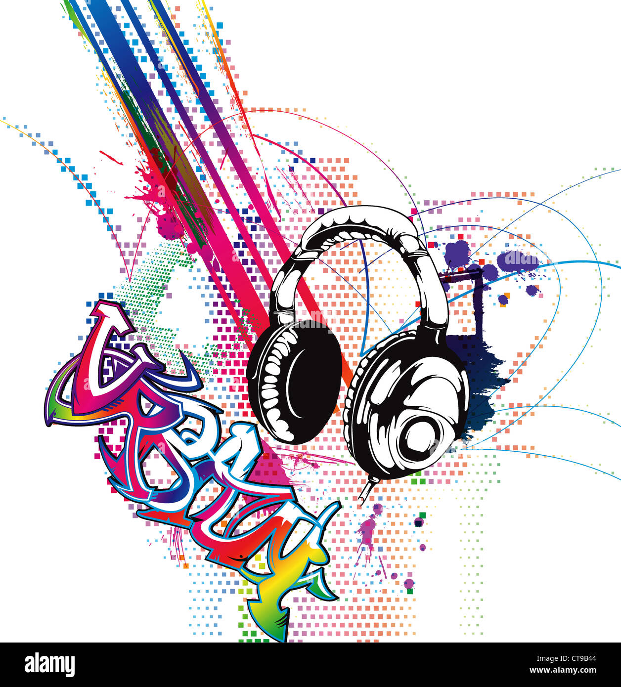 vector colorful music background Stock Photo - Alamy