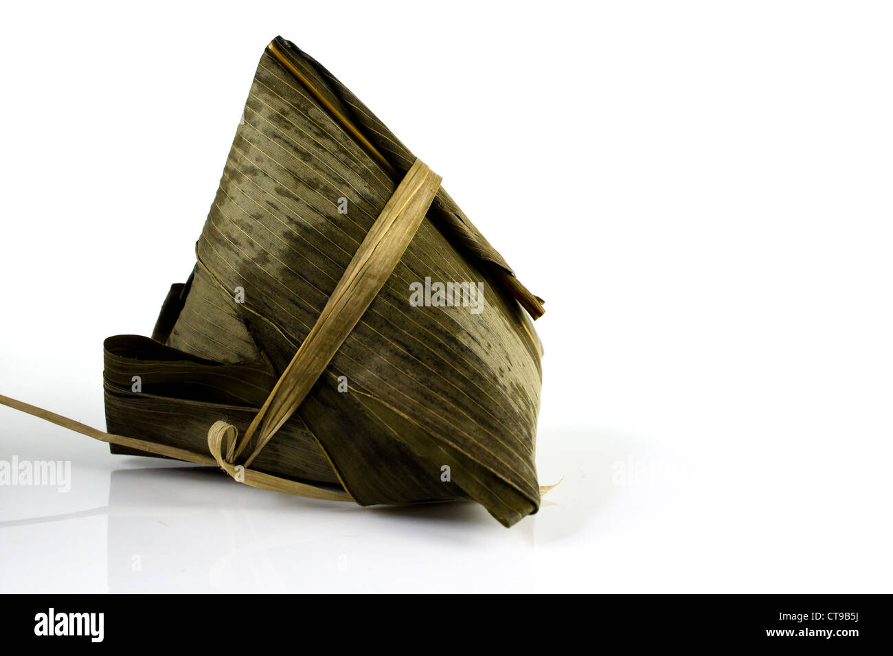 Side profile shot of a Rice Dumpling in isolated white background Stock ...