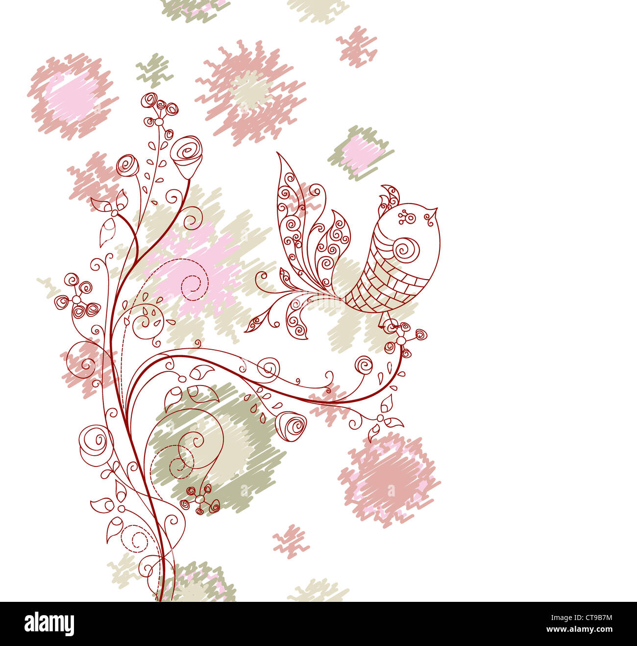 abstract bird vector illustration Stock Photo - Alamy