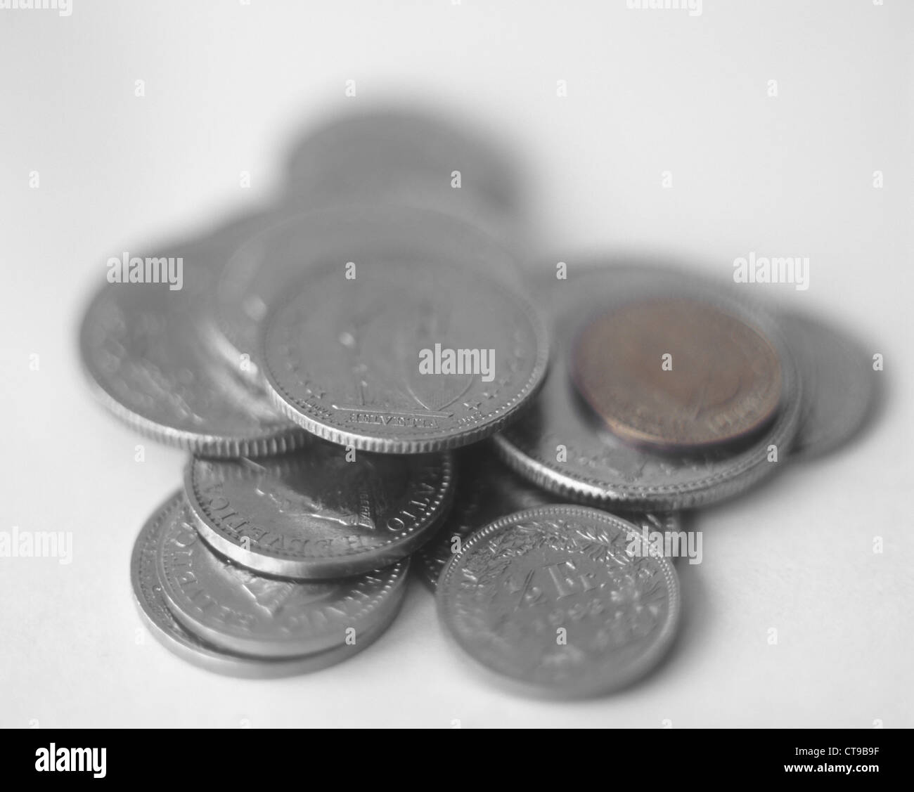 Coin coins currency money helvetia hi-res stock photography and images ...