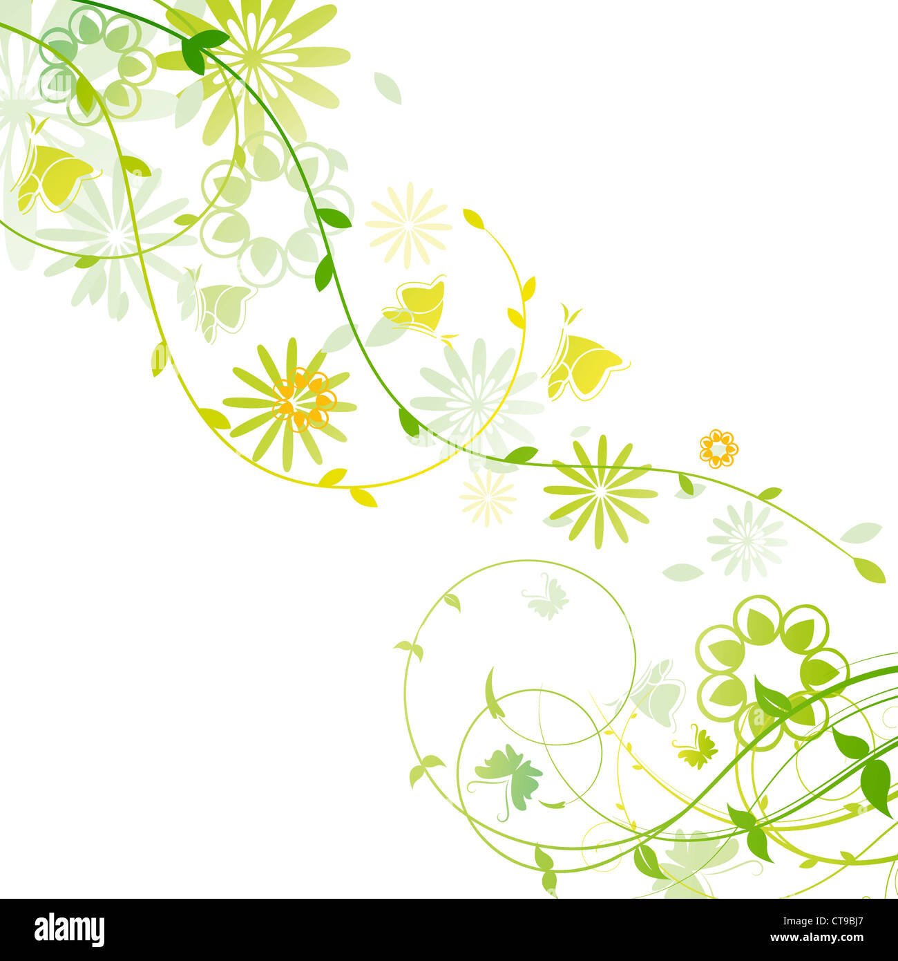 vector spring floral background Stock Photo - Alamy