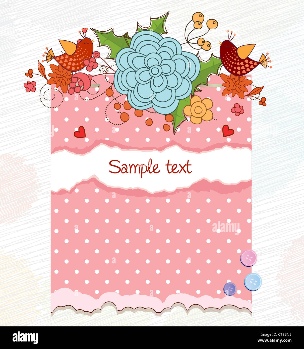 spring frame vector illustration Stock Photo - Alamy