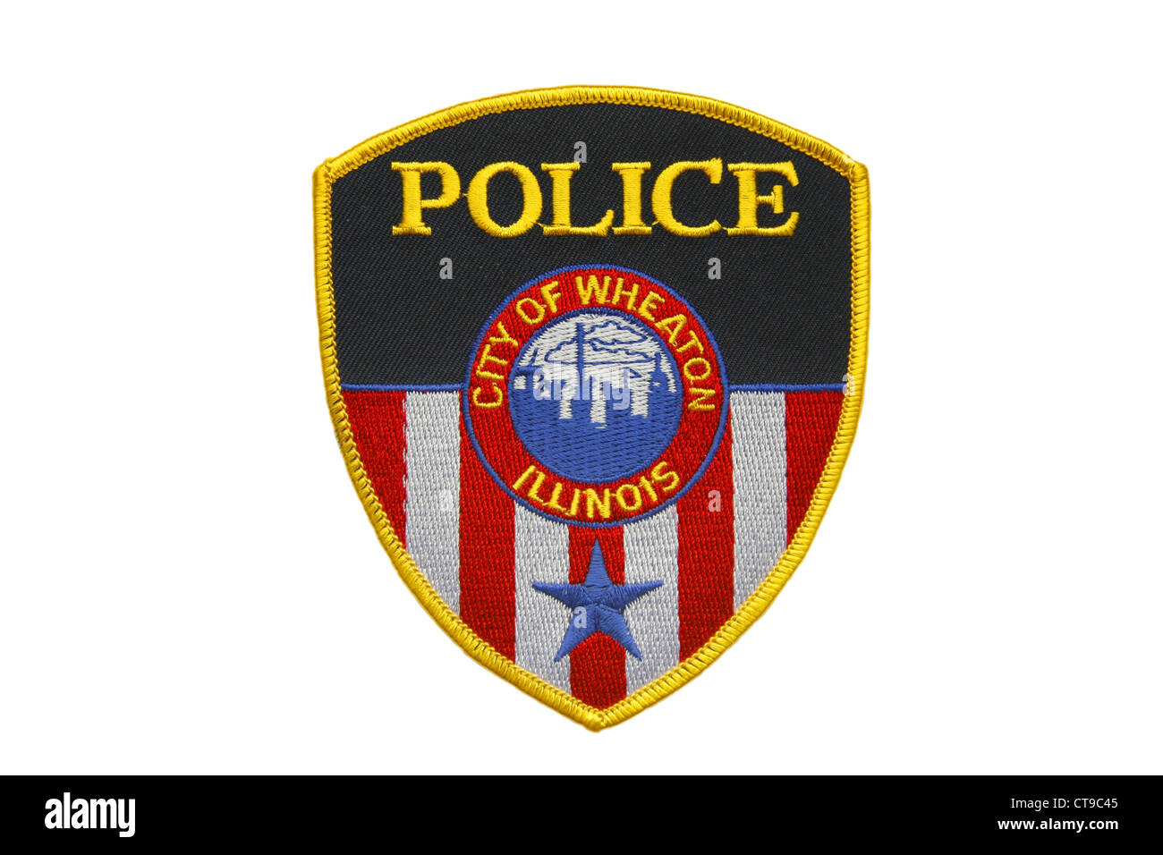 American police patch city wheaton Cut Out Stock Images & Pictures - Alamy