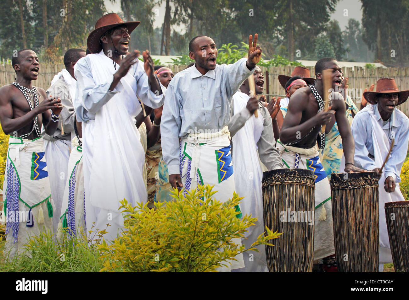 RWANDA, AFRICA - JUNE 16: Tribal Dancers Perform Traditional Intore ...