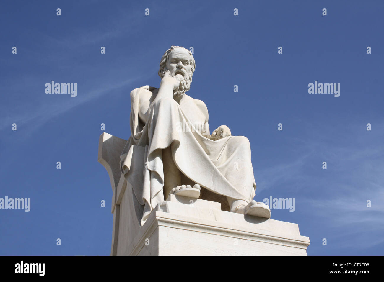 Ancient Greek philosopher, Socrates, outside Academy of Athens in ...