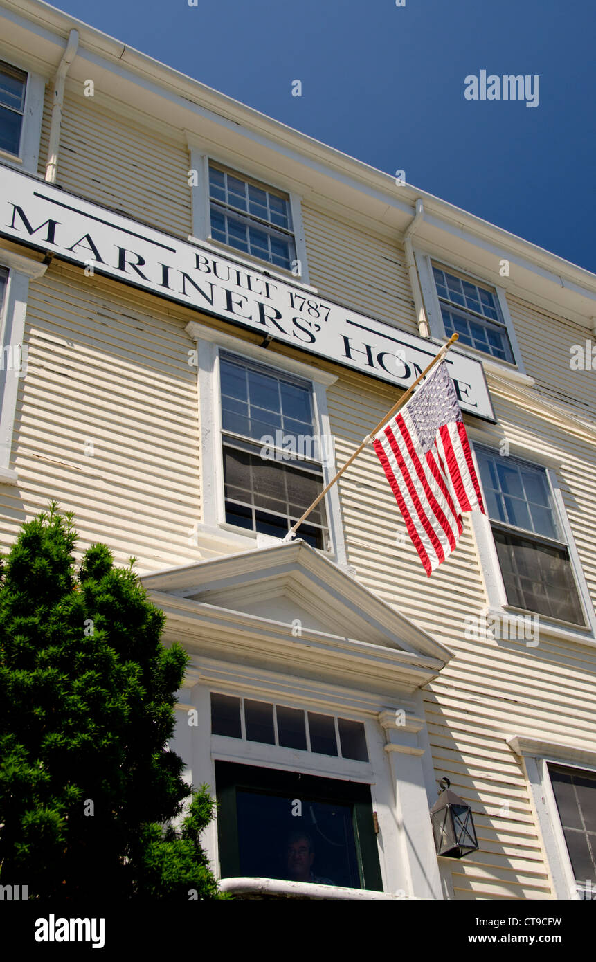 Massachusetts, New Bedford. Historic Mariners' Home, circa 1787 Stock ...
