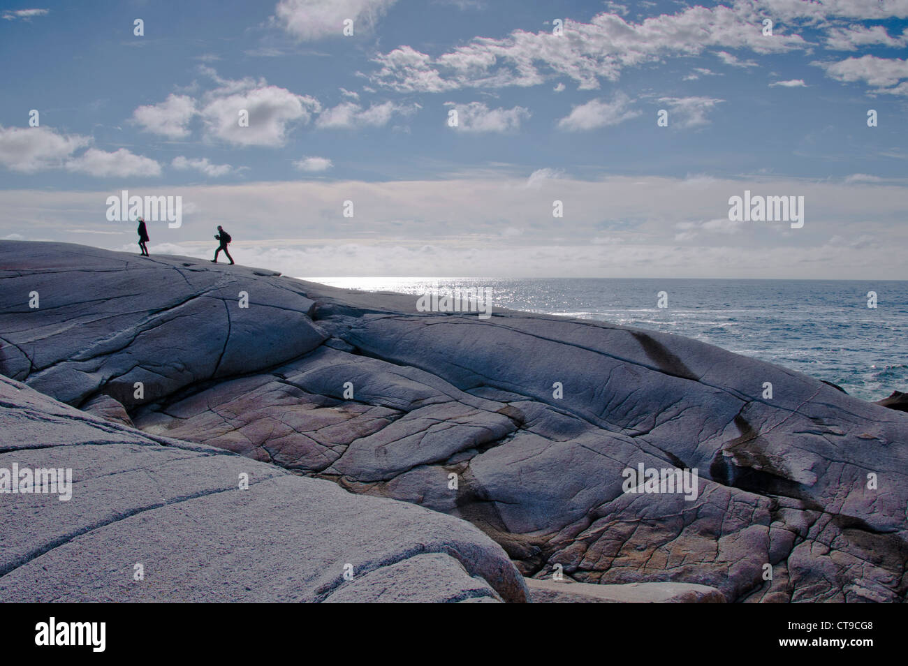 Figures on Rocks, Peggy's Cove, Nova Scotia, Canada Stock Photo - Alamy