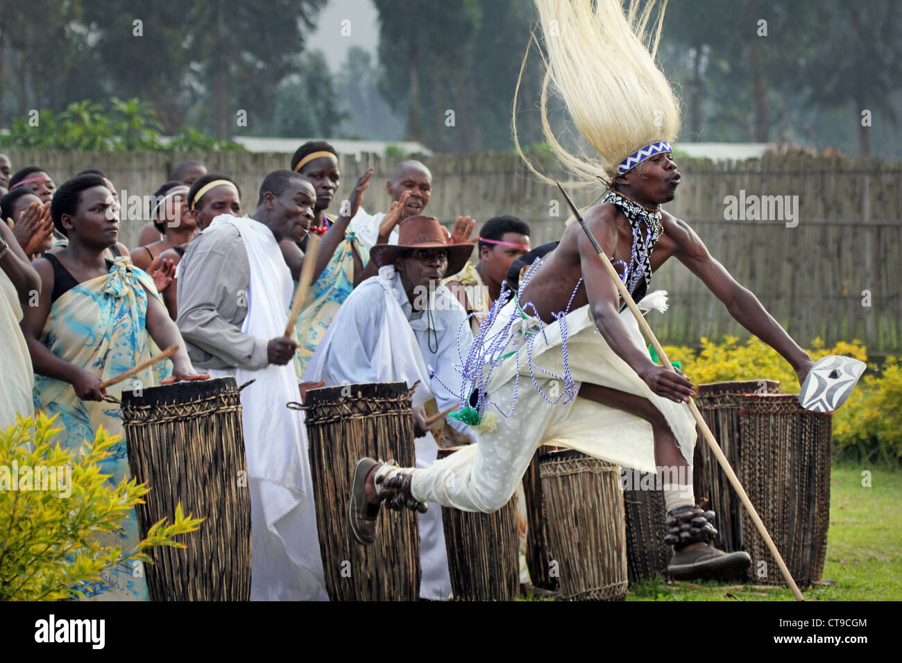 RWANDA, AFRICA - JUNE 16: Tribal Dancers Perform Traditional Intore ...