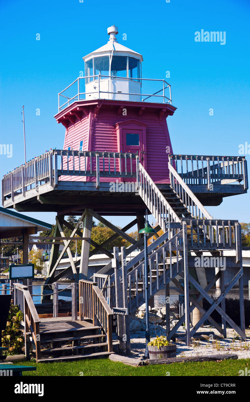 Two Rivers lighthouse in Two Rivers Stock Photo - Alamy