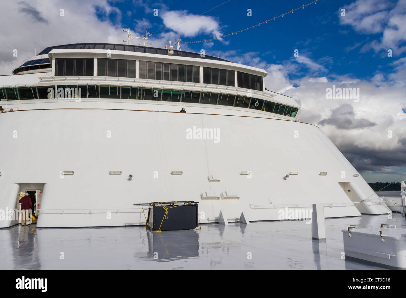 Cruise ship volendam in the harbor of vancouver hi-res stock ...