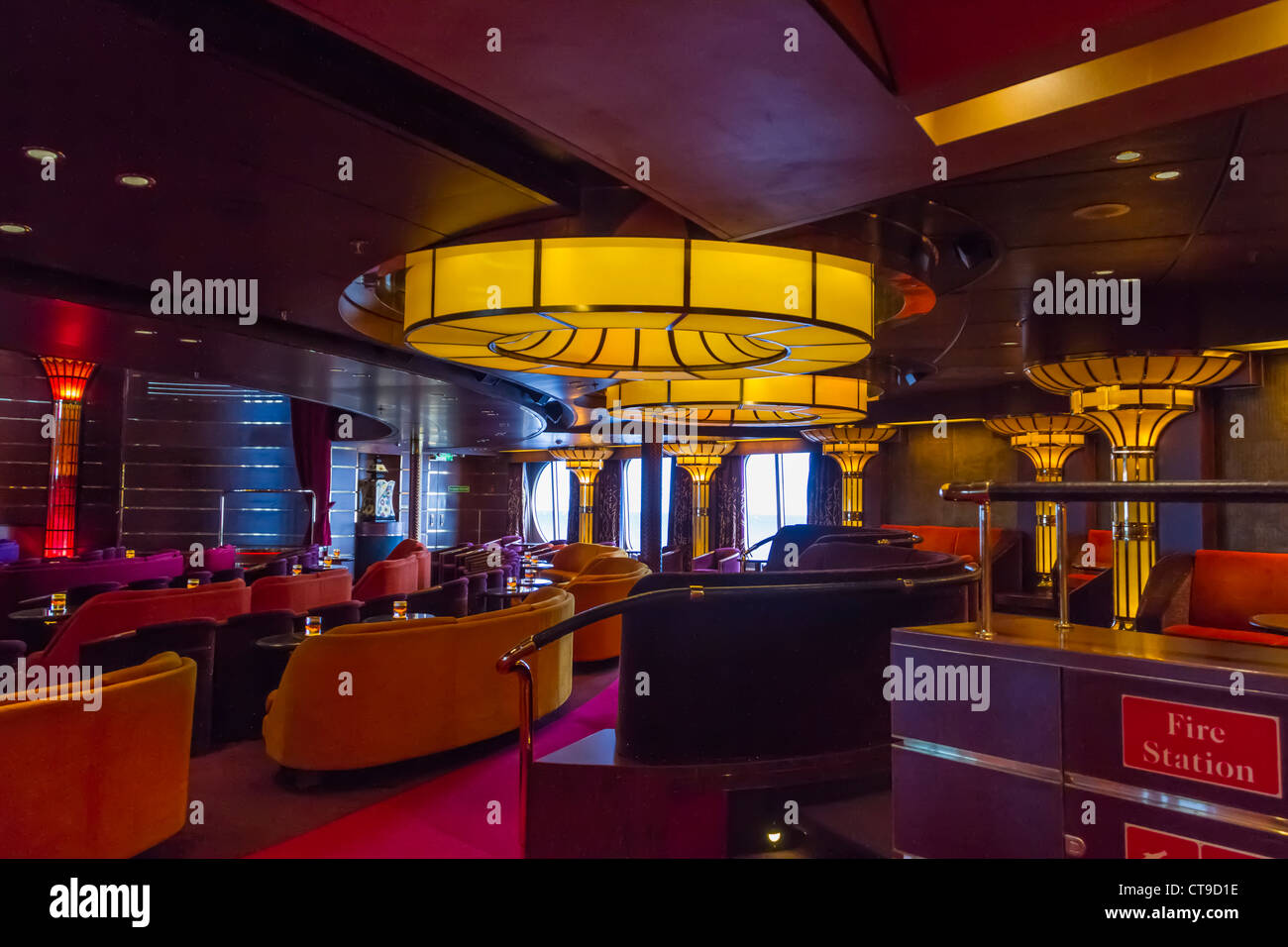 Luxurious interior of Holland America Cruise Ship Volendam Stock Photo ...