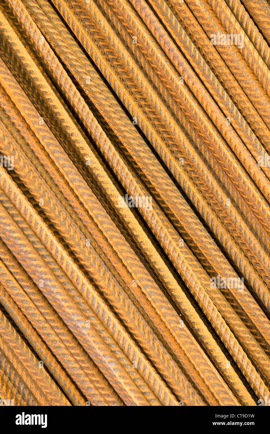Iron rods in a building site Stock Photo - Alamy