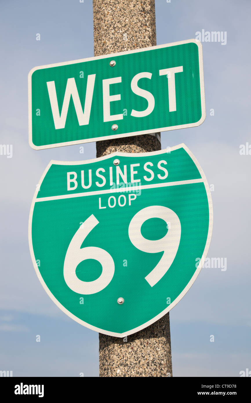 69 Highway sign - seen in Lansing, MI Stock Photo - Alamy
