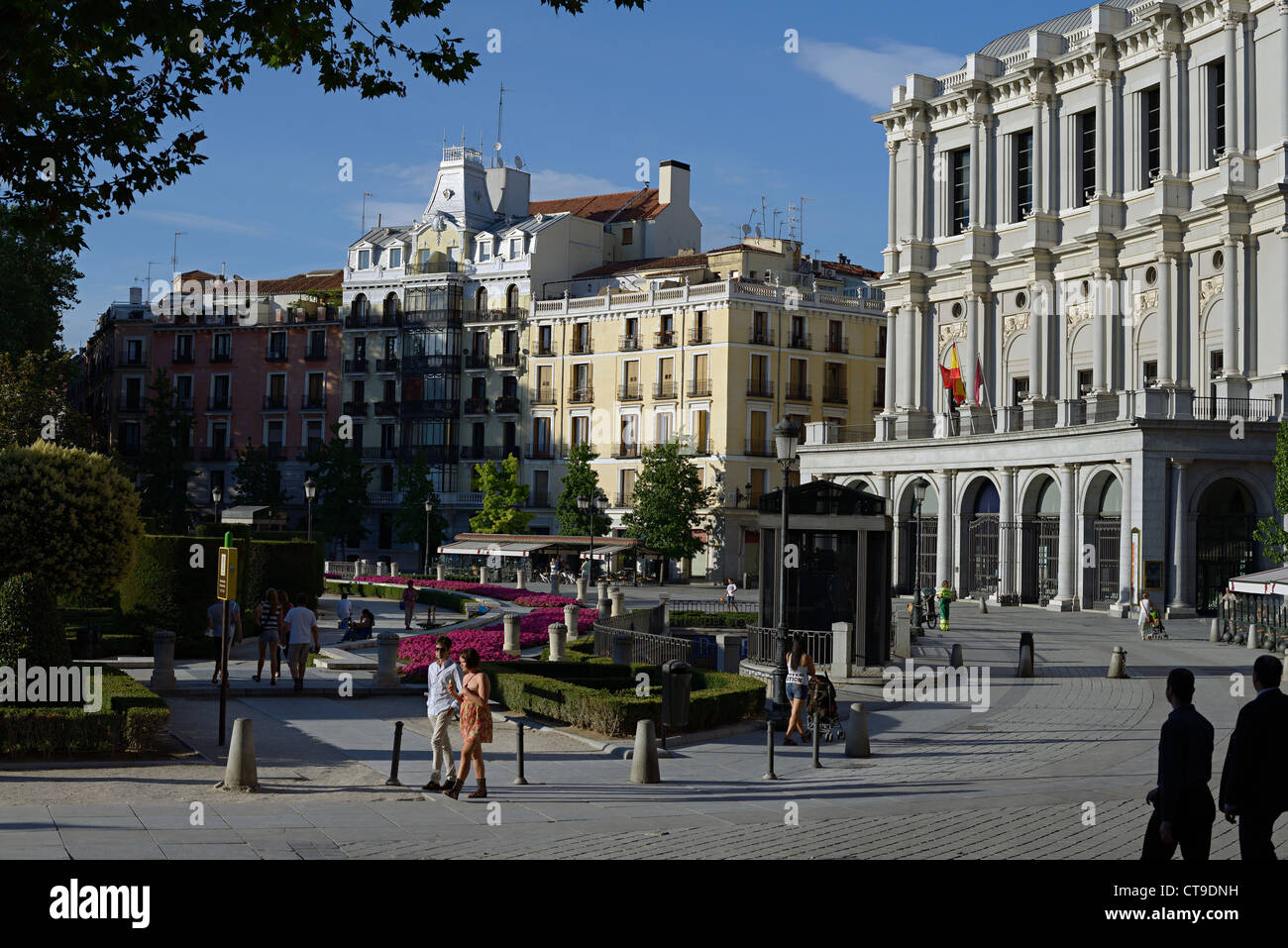 madrid square spain Stock Photo - Alamy