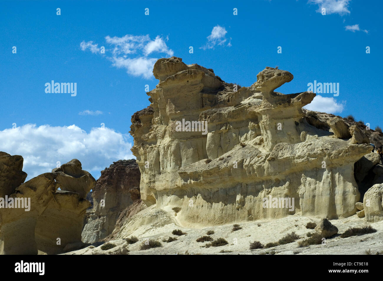 Natural rock sculptures Erosions, sandstone monuments sculpted by the ...