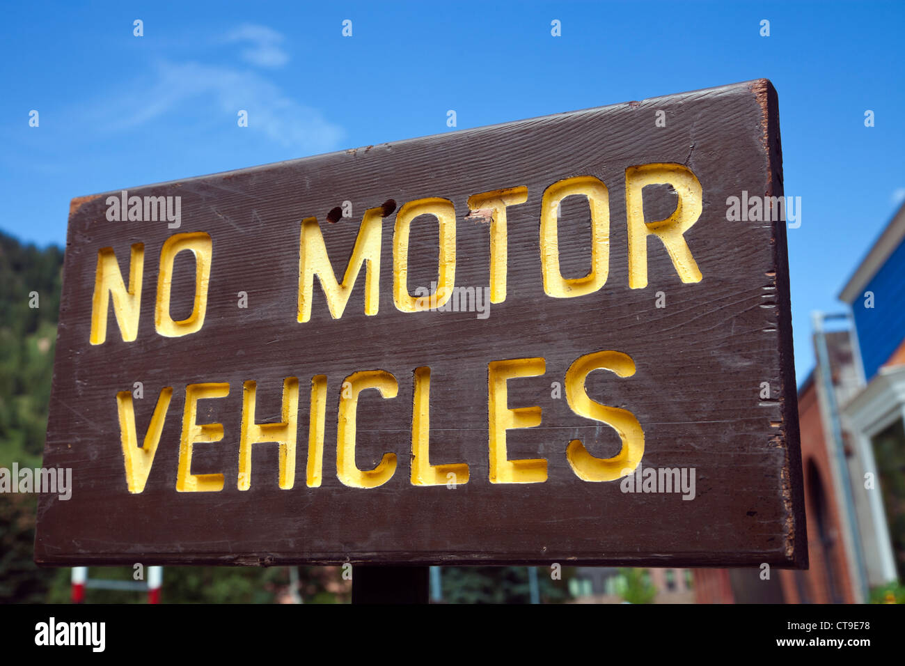 Prohibited motor vehicles hi-res stock photography and images - Alamy