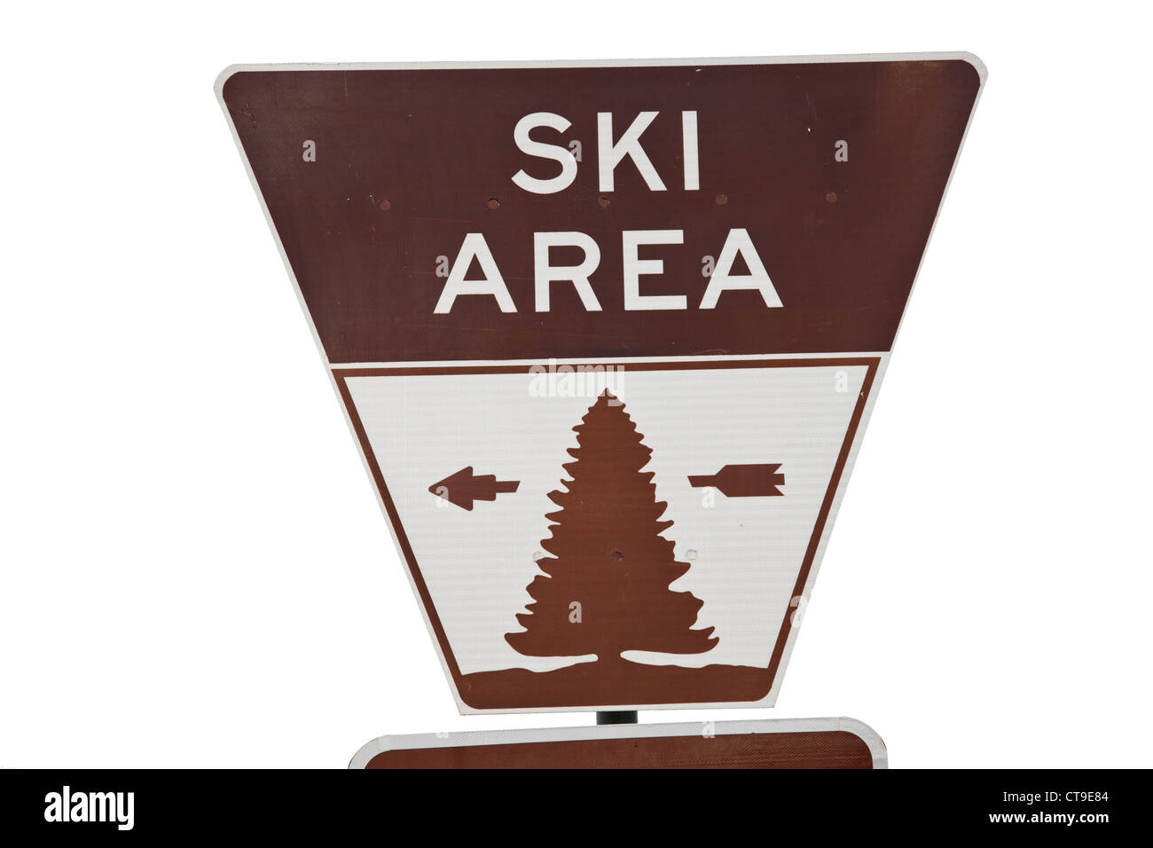Ski area sign seen in Aspen Stock Photo - Alamy