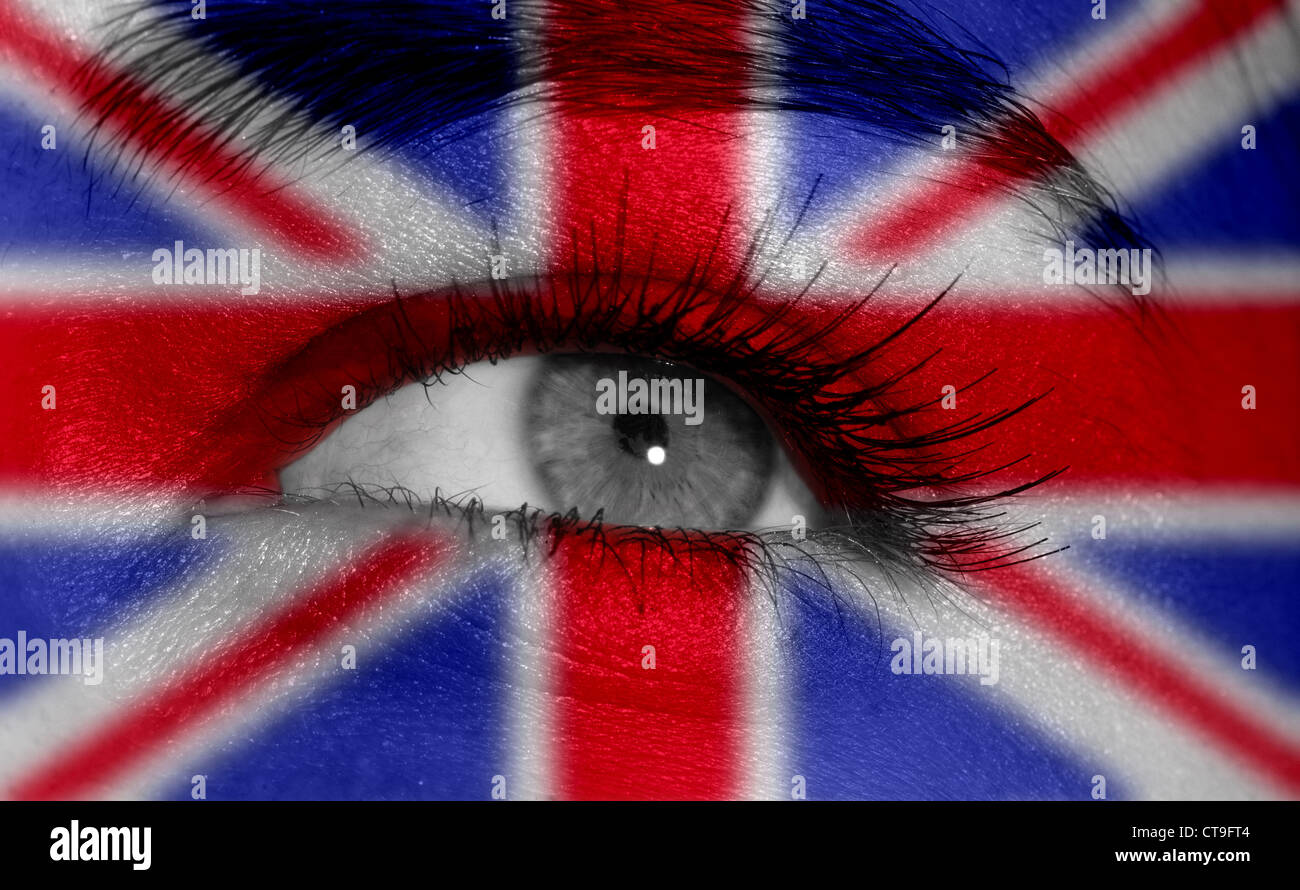 eye with flag Stock Photo - Alamy