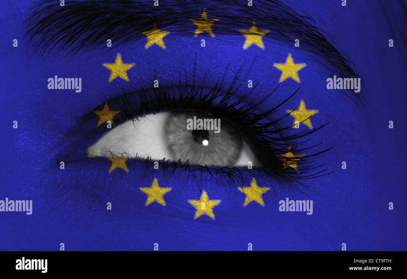eye with flag Stock Photo - Alamy