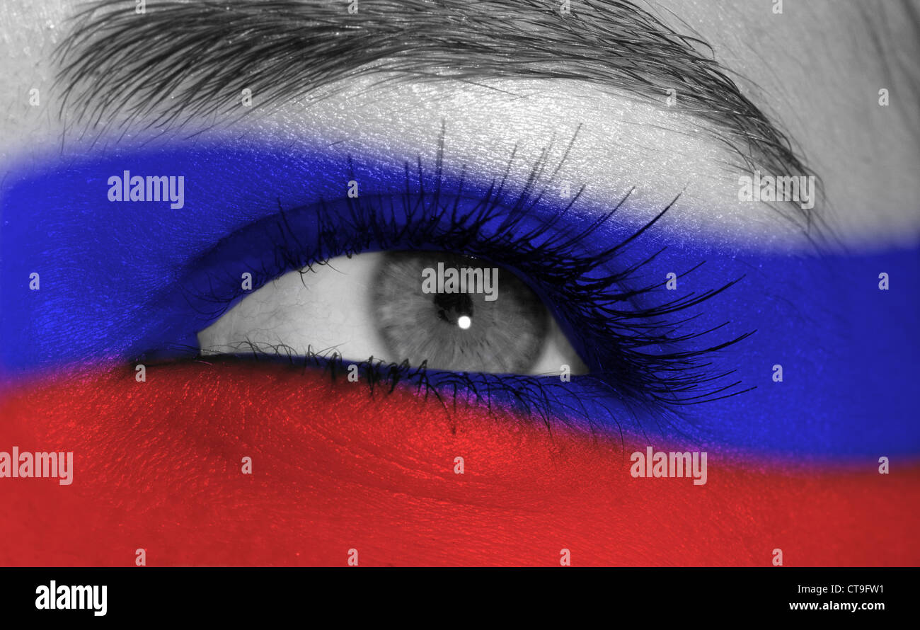 eye with flag Stock Photo - Alamy