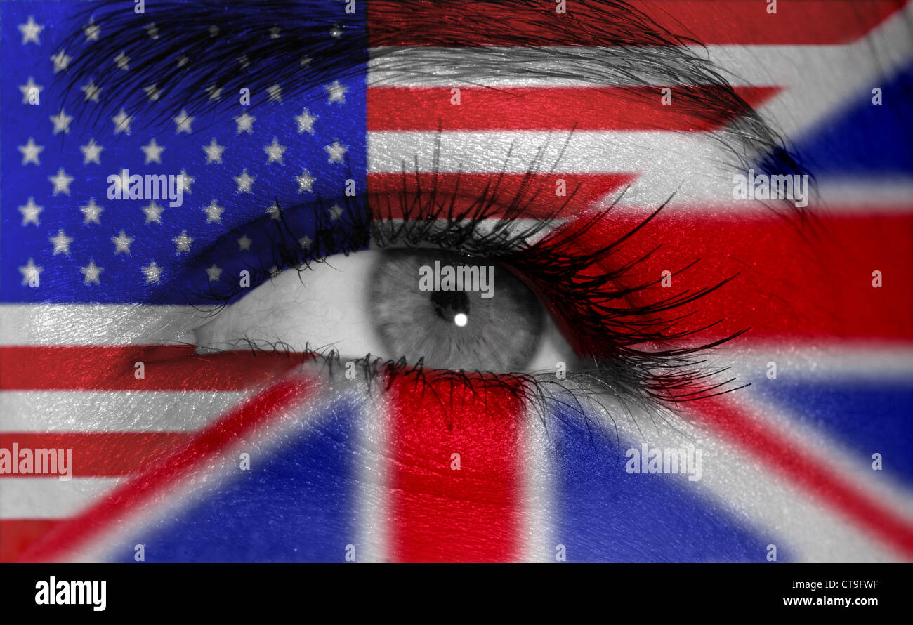 eye with flag Stock Photo - Alamy