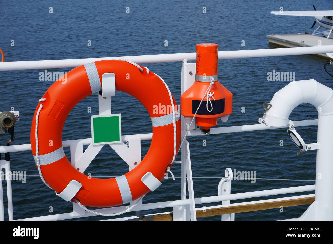 The lifebuoy ring on a vessel is in available seat Stock Photo - Alamy