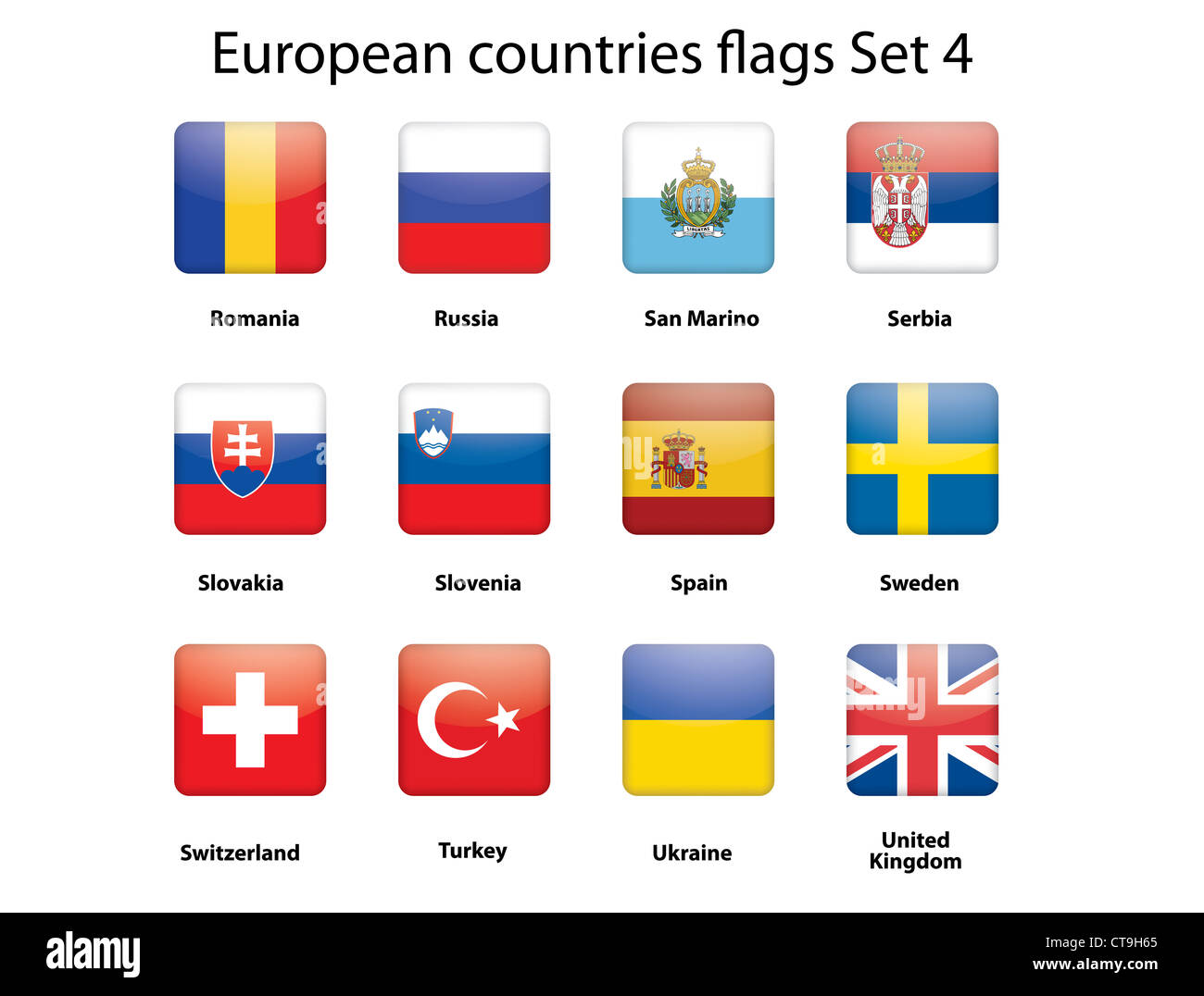 European countries Cut Out Stock Images & Pictures - Alamy