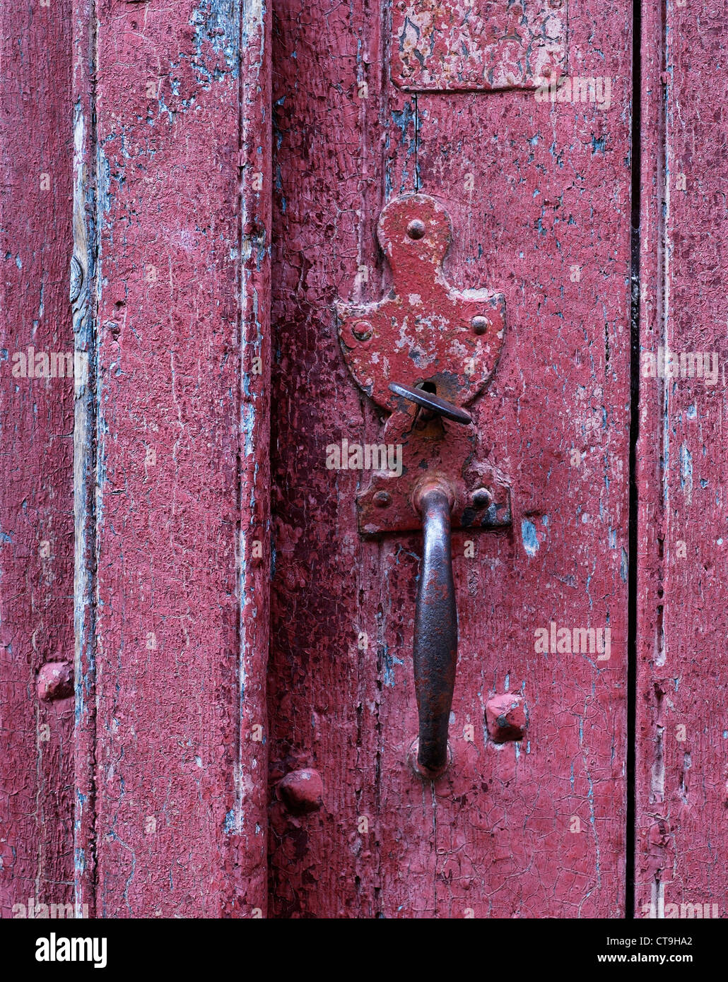 Old decorative door latch - France Stock Photo - Alamy