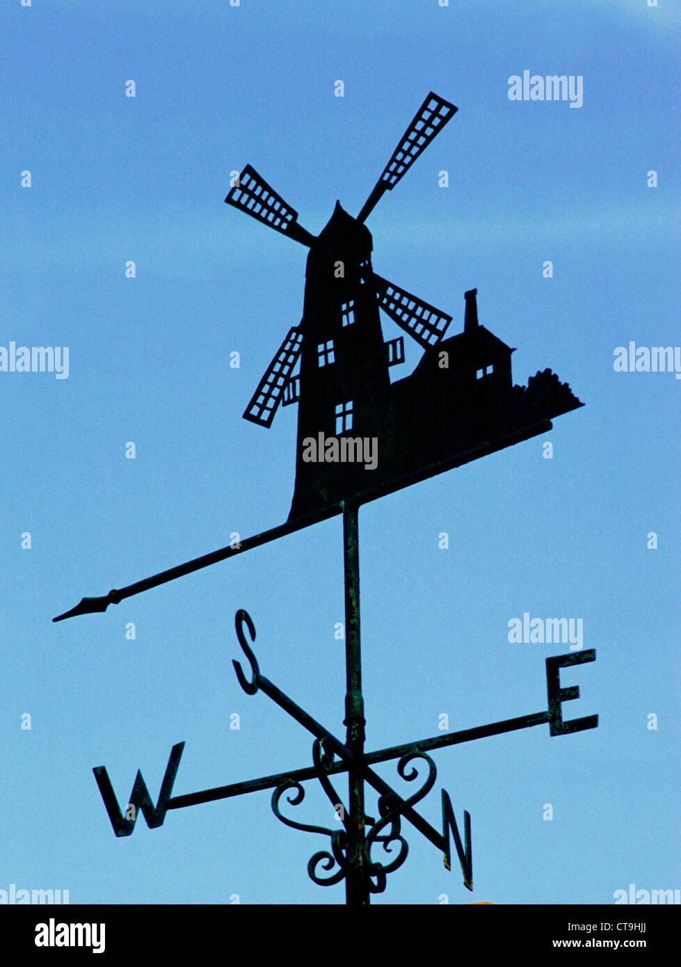 Windmill weather vane hi-res stock photography and images - Alamy
