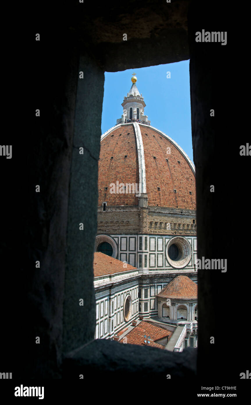 Dome of Duomo through window Florence Italy Stock Photo - Alamy