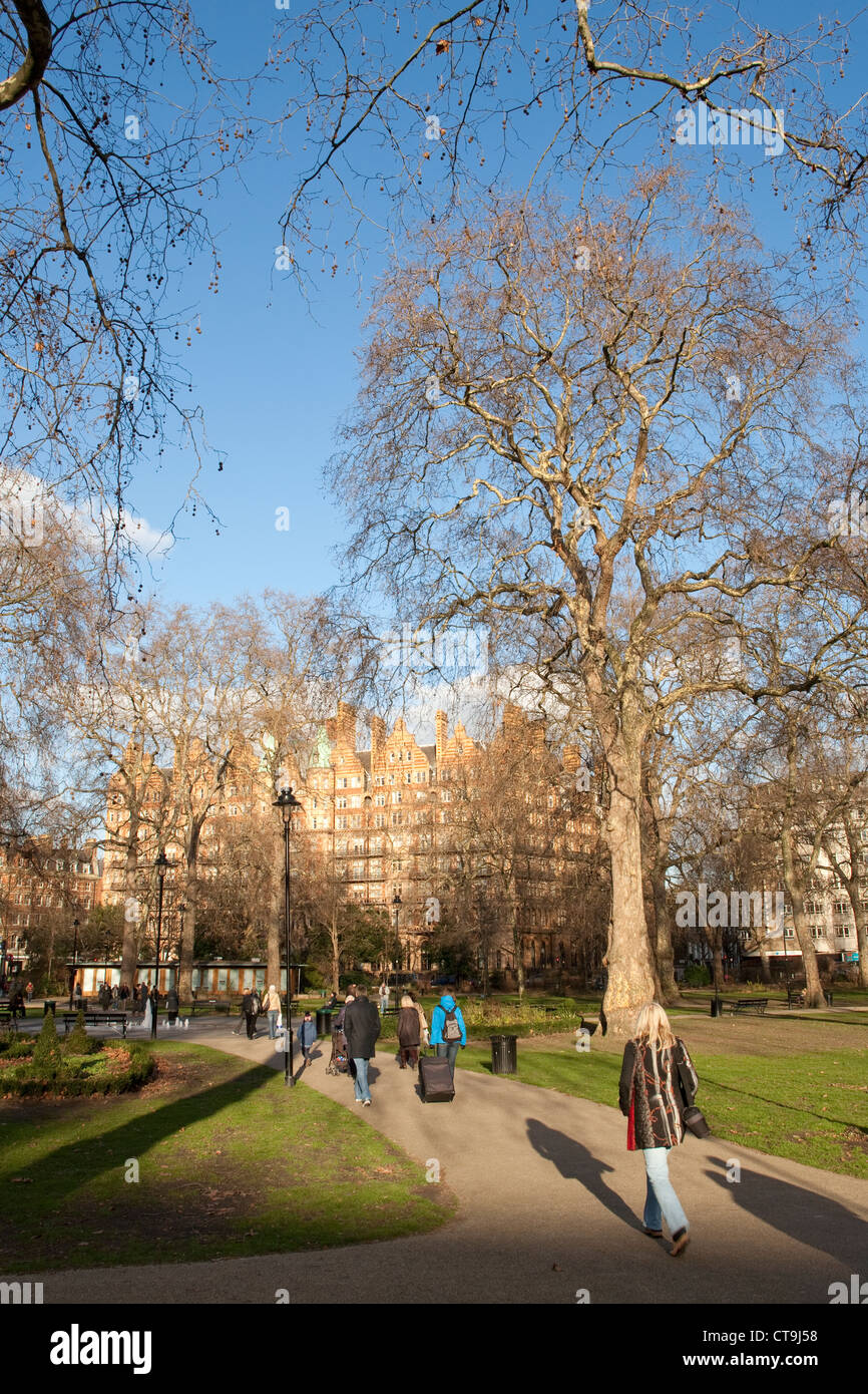 Russell Square, London in winter sunshine Stock Photo - Alamy