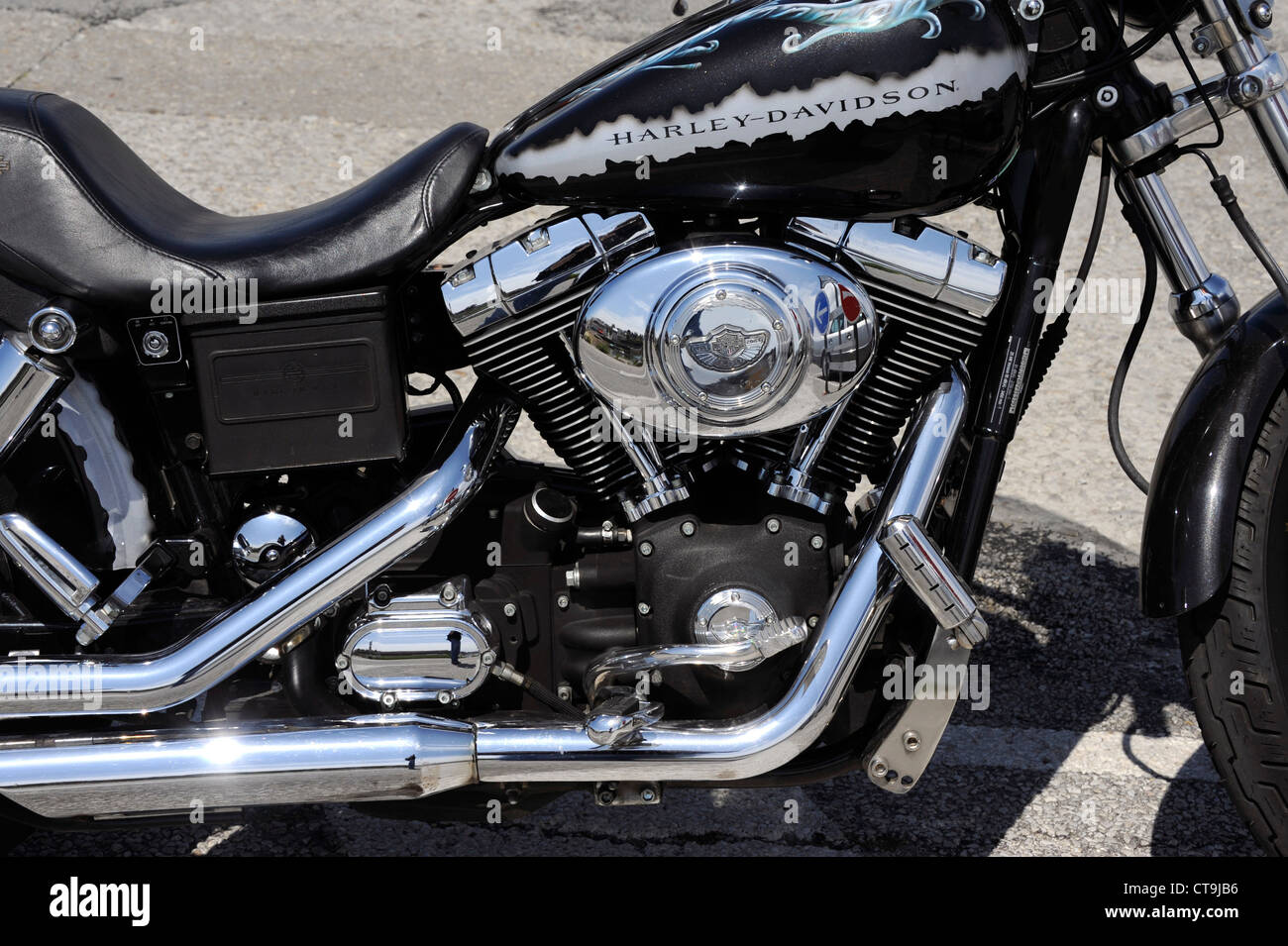 Harley - Davidson Deluxe, motorcycle, made in USA,France Stock Photo ...