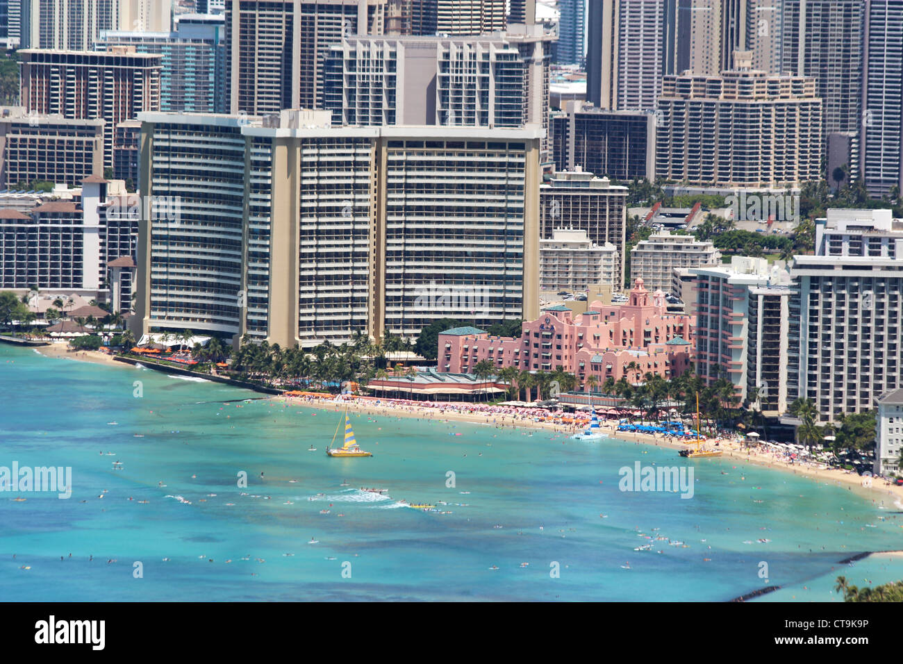 Honolulu aerial hi-res stock photography and images - Alamy