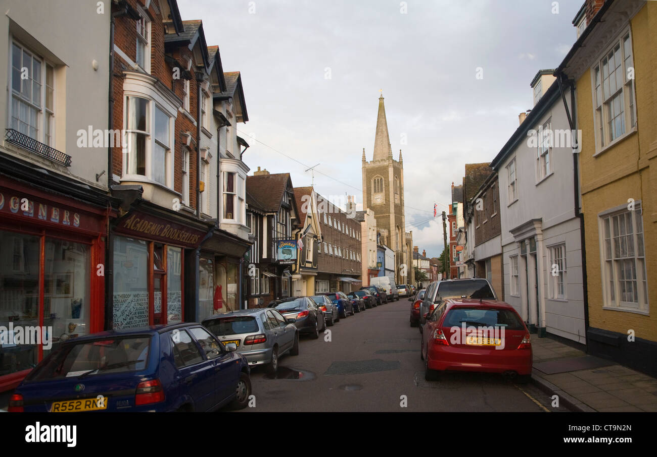 View of main street in historic centre of harwich hi-res stock ...