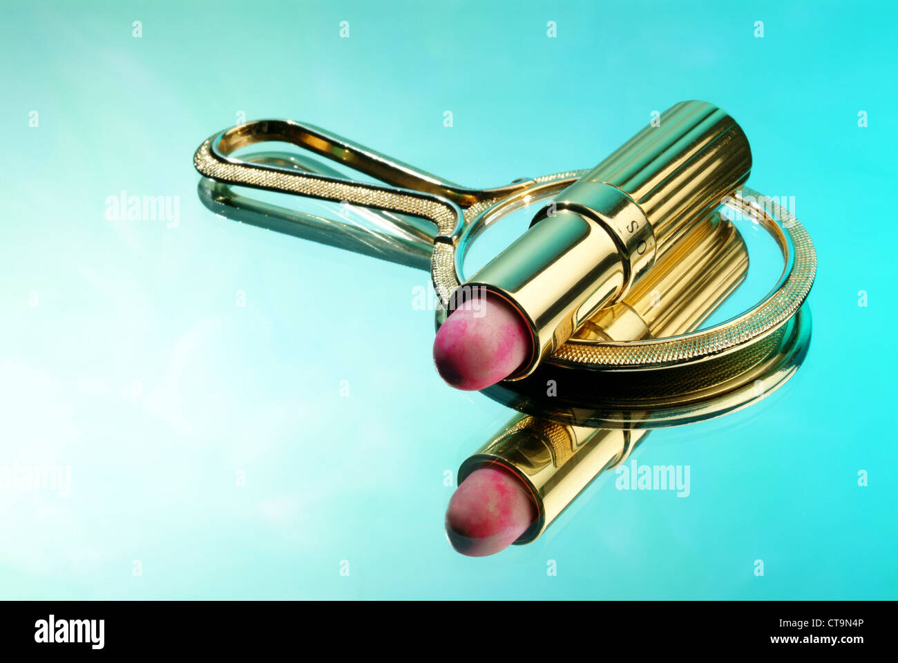 Lipstick on a mirror Stock Photo - Alamy