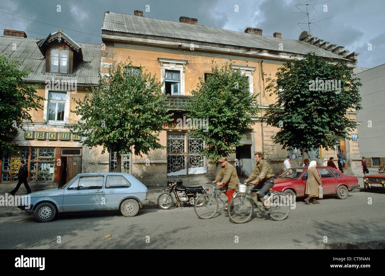 A street scene in Gusev, Russia (Kaliningrad Stock Photo - Alamy