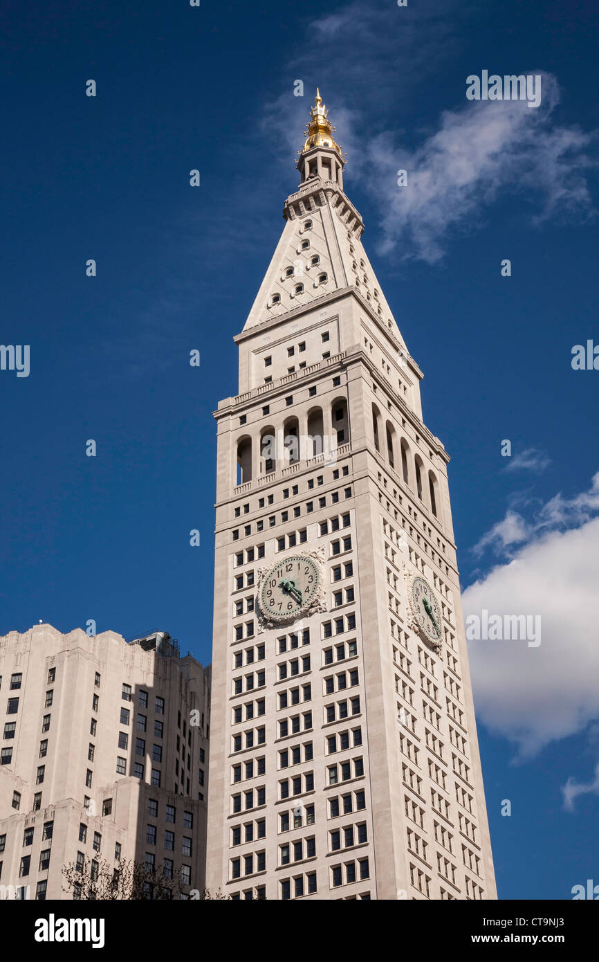 Clock Tower Of The Metropolitan Life Insurance Company Building Stock ...