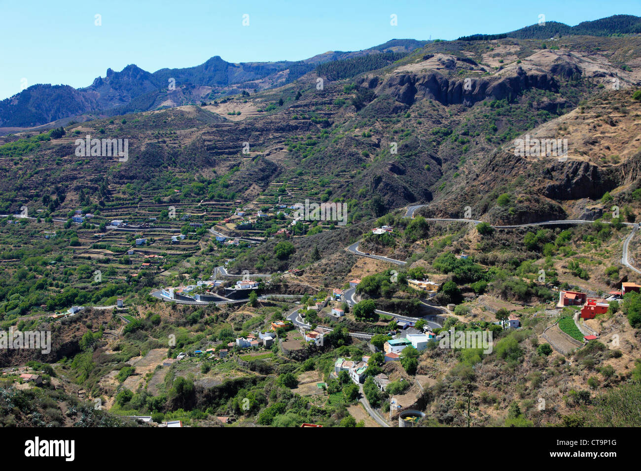 Spain, Canary Islands, Gran Canaria, mountain landscape Stock Photo - Alamy