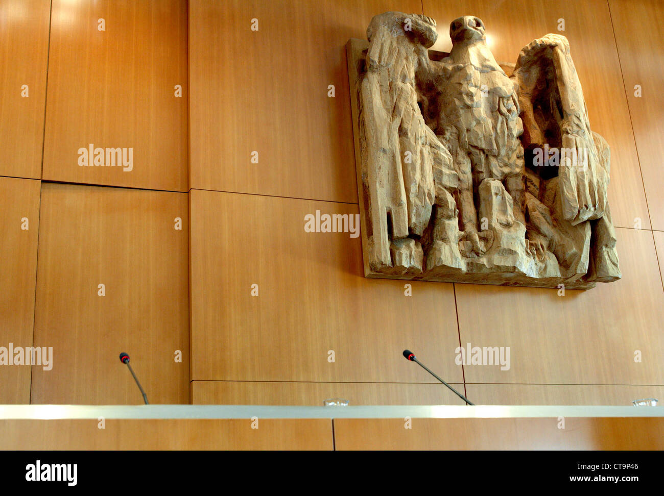 Karlsruhe, the bench of the Federal Constitutional Court Stock Photo ...