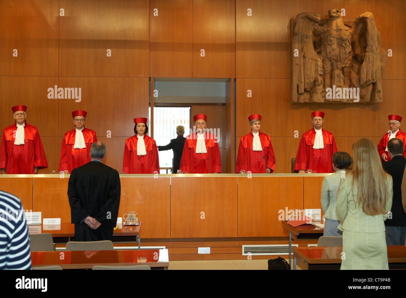 Karlsruhe, the federal judge in the courtroom Stock Photo - Alamy