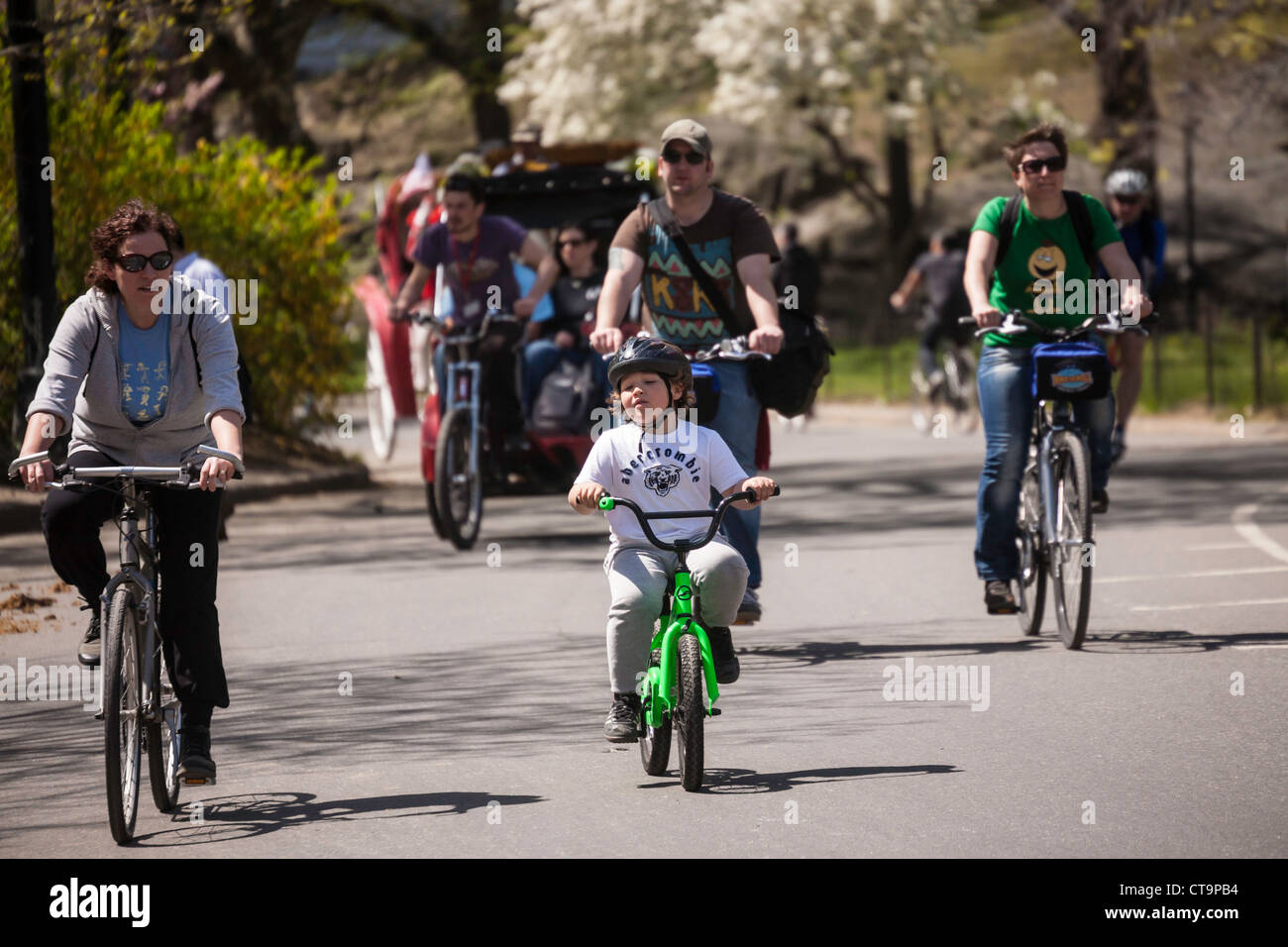 Recreational Activity, Center Drive, Central Park, NYC Stock Photo - Alamy