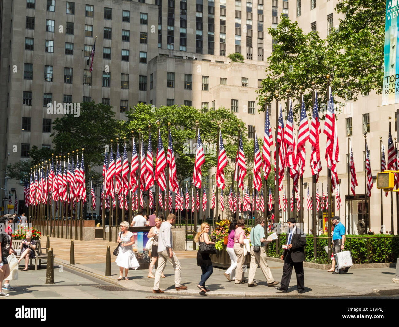 Flags In Rockefeller Center at Donald Frame blog