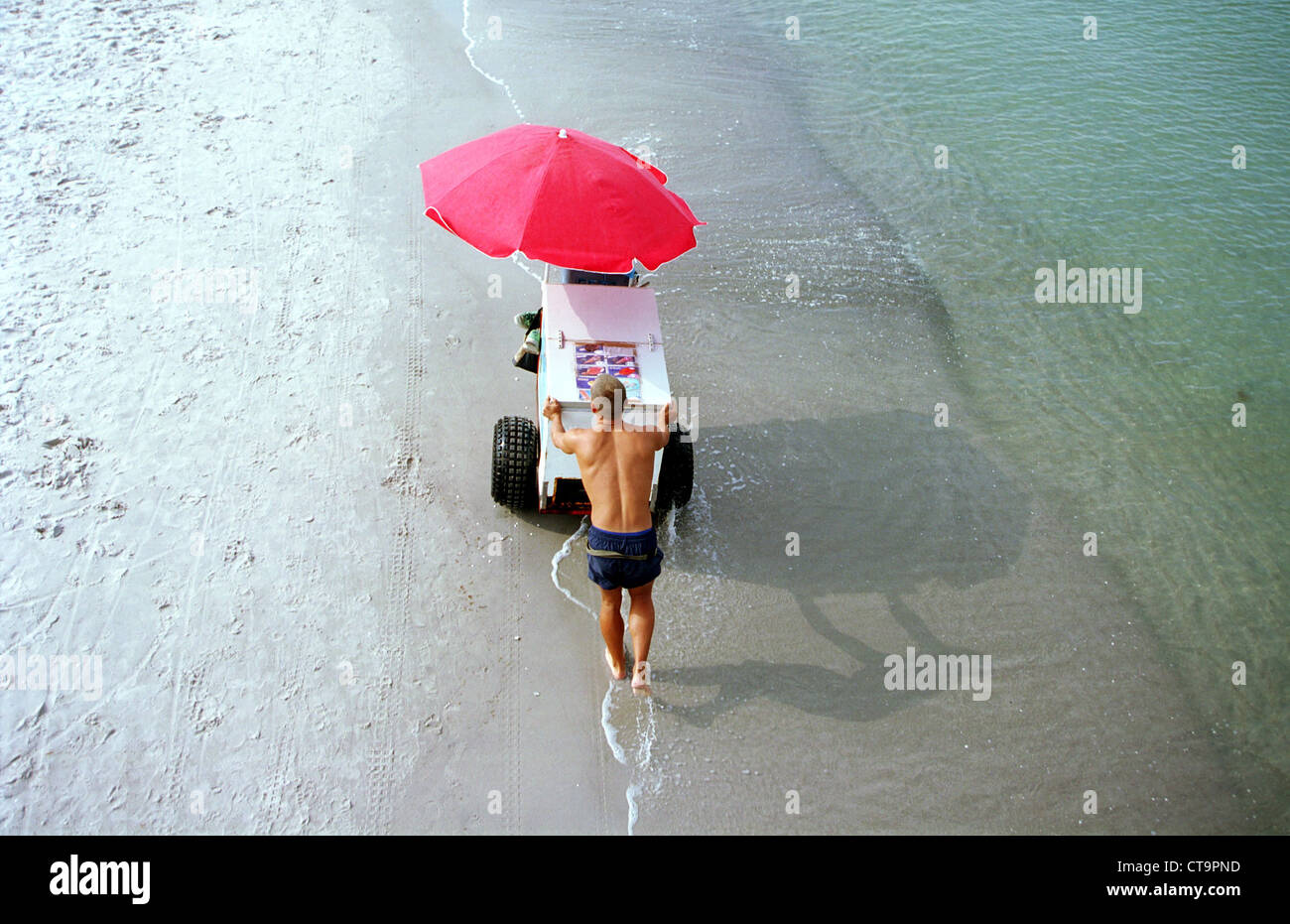 Iceman on the Baltic beach Stock Photo - Alamy