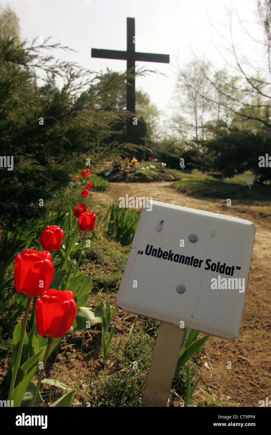 Lietzen, cemetery for unknown war dead Stock Photo - Alamy