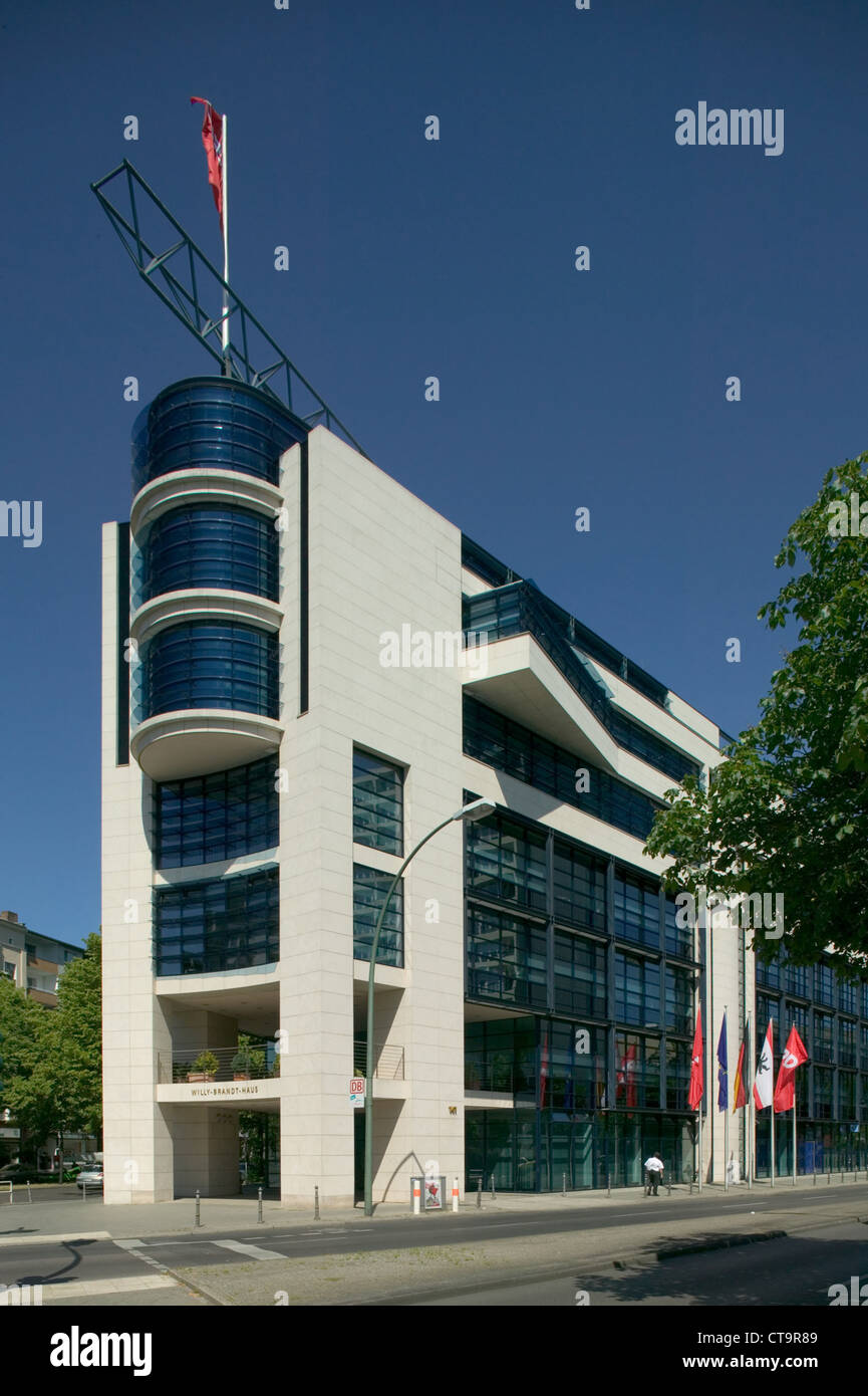 Berlin, Willy Brandt House, SPD party headquarters Stock Photo - Alamy