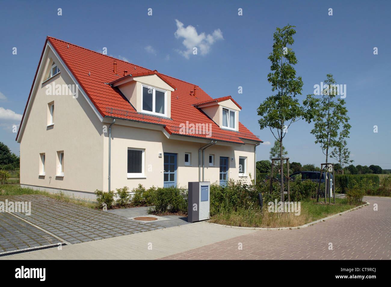 Berlin, two-family house on the outskirts Stock Photo - Alamy